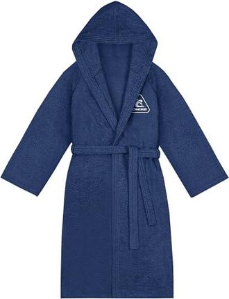 Cressi Cotton Bathrobe Blue Navy/White 2Xl/3Xl - Peignoir de Sport à Capuche en Coton Éponge, Bleu Navy/Blanc, 2XL/3XL, Unisex