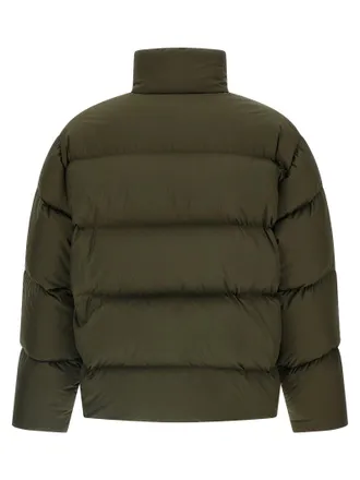 Saint Laurent Quilted Goose Feather-Padded Down Jacket - Olive