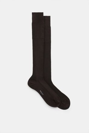 Falke Herren - Kniestrumpf No. 7 dunkelbraun
