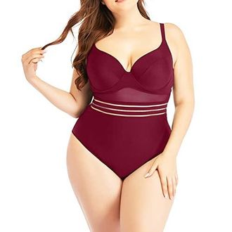 Generic Maillot de bain pour femme athl&eacute;tique imprim&eacute; maillot de bain vacances rembourr&eacute; push up s&eacute;chage rapide monokini basique &eacute;t&eacute; femme v&ecirc;tements de plage,
