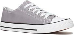 La Modeuse Baskets, Slip-on-Tennis Basses en Toile avec laçage à 6 oeillets