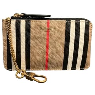 Burberry Pre-owned Porte-monnaie / &Eacute;tui &agrave; monnaie - Femme - Pre-owned - Beige - Taille: ONE Size