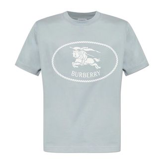 Burberry Homme, Tops, Gris, Taille: 2XL T-shirt avec impression