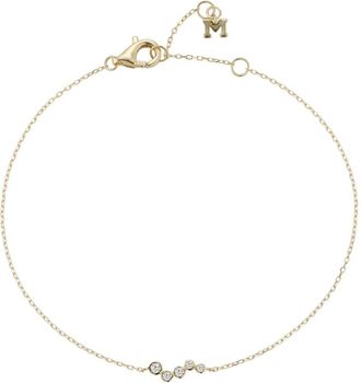 Mateo Bijoux bracelet en or 14ct pavé de diamants