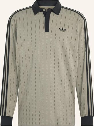 adidas Originals Adidas Originals Poloshirt, Nadelstreifen, Lang&auml;rmelig gruen