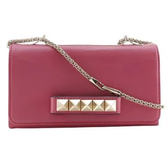 Valentino Pre-owned Leder Crossbody Bag - - Pre-owned - Damen - Rosa - ONE SIZE