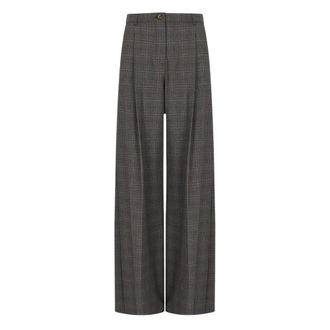 Marella Carena Karohose - - Trousers - Damen - Grau - XS