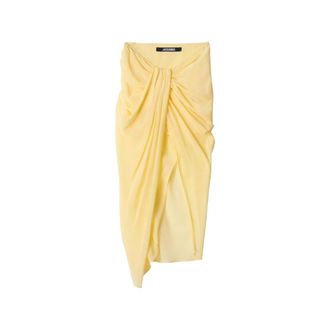 Jacquemus La Jupe Pareo - - Skirts - Damen - Gelb - XS