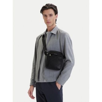 Calvin Klein Umh&auml;ngetasche Calvin Klein Emblem Aop Emboss Reporter LV04D3331G Schwarz