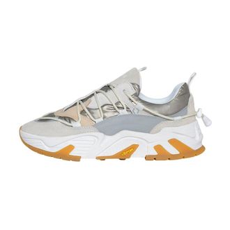 Mikakus Barcelona Chunky Design Sneakers mit reflektierendem Nylon und hochwertigen Lederelementen - - Shoes - Damen - Grau - 39 EU
