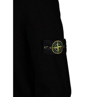 Stone Island Gilet droit col montant en coton