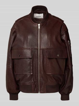 IVY OAK Lederjacke aus echtem Leder mit Pattentaschen Modell LARA