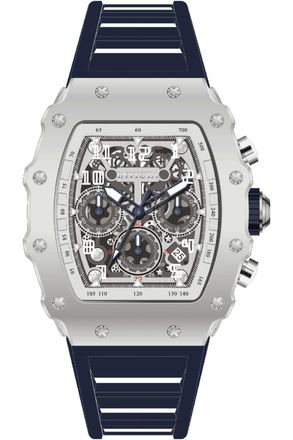 Invicta Racing 69703 Herrenuhr - Quarzwerk - Acryl mit silbernem Zifferblatt - 43 mm