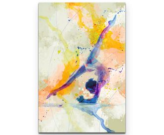 Paul Sinus Art Turnen IV 90x60cm auf Leinwand gespannt fertig zum aufhängen