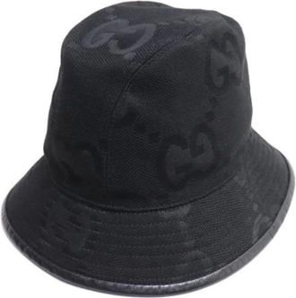 Gucci unisex, Pre-owned, Noir, Taille: ONE Size Chapeau en toile Pre-owned