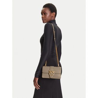 Pinko Handtasche PINKO Love One Mini ST.CL Al 25-26 PLTT 105856 A0F1 Grau