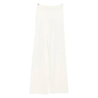 Fabiana Filippi Off-White Gerippte High-Waist Hose - - Trousers - Damen - Wei&szlig; - S