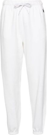 Polo Ralph Lauren Femme, Pantalons, Blanc, Taille: 42 FR Pantalons de surv&ecirc;tement