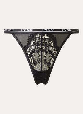 Lounge Blossom String - Noir - XXL