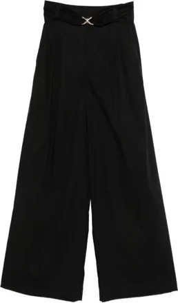 Twinset Femme, Pantalons, Noir, Taille: 42 FR Wide Pantalons