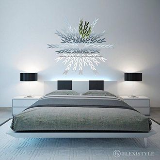 FlexiStyle Dekorativer Spiegel LAVENDER 120cm, modernes Design Dekoration, 3mm Acryl-Spiegel aus der EU, Wohnzimmer, Schlafzimmer, Flur, unzerbrechlich, DIY-Heim