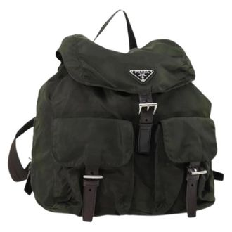 Prada Pre-owned Nylon Rucksack - - Pre-owned - Damen - Gr&uuml;n - ONE SIZE
