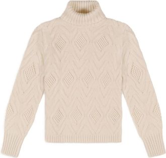 KANGRA Femme, Pulls, Blanc, Taille: 40 FR Rombi Turtleneck