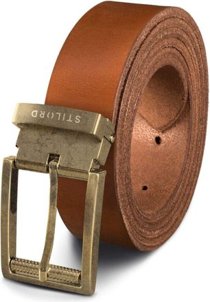 STILORD Business Ledergürtel Herren Damen Universell Kürzbar Vintage Jeans Anzuggürtel Casual Business Echt-Leder, Farbe:veneto - braun | Schnalle antik - bro