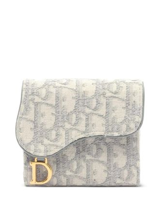 Dior 2010 Saddle Oblique Portemonnaie - Grau