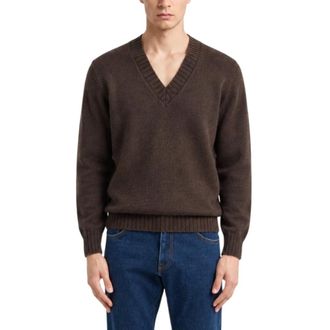 FILIPPO DE LAURENTIIS Pull col en V - Homme - Pulls - Brun - Taille: S
