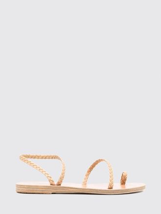 Ancient Greek Sandals Sandales tongs plates en cuir nappa tress&eacute;