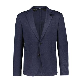 Joop Homme, Vestes, Bleu, Taille: L Veste bleu fonc&eacute; pour homme avec poches brod&eacute;es