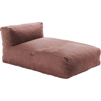 Oviala Oviala - M&eacute;ridienne modulable terracotta pour salon de jardin - Tissu Olefin r&eacute;sistant aux UV - Dimensions 160x85x65cm - Confort mousse poly&eacute;ther