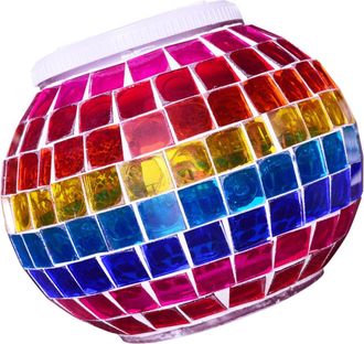 OSALADI 1stk Mosaik-rasenlicht Weg Solar-rasenleuchten Mosaik-farbwechsellicht Gartenkugel-solarleuchte Gartenlicht Mosaik Solar Led-tischlampe Mosaikglas Far