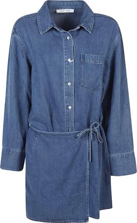 Sams&oslash;e & Sams&oslash;e Femme, Robes, Bleu, Taille: 38 FR Short Dress