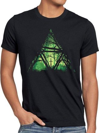 style3 T-Shirt Nature Triforce link hyrule zelda link nintendo