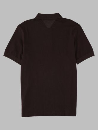 Fred Perry Logo Cotton Polo Shirt - Brown