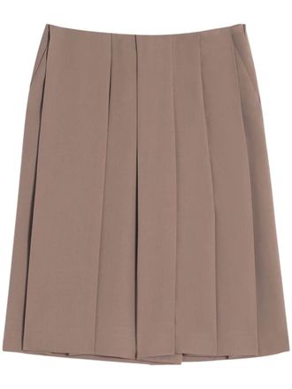 Lanvin jupe-culotte &agrave; design pliss&eacute; - Tons neutres