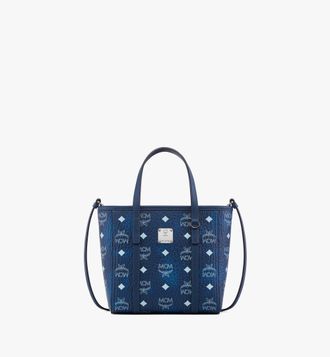 MCM Toni Shopper mit Reissverschluss oben in Visetos