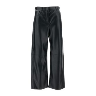 Max Mara Femme, Pantalons, Noir, Taille: 38 FR Wide Jeans