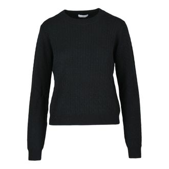 Ballantyne Kaschmir Rundhals Pullover Sweater - - Knitwear - Damen - Schwarzk - M
