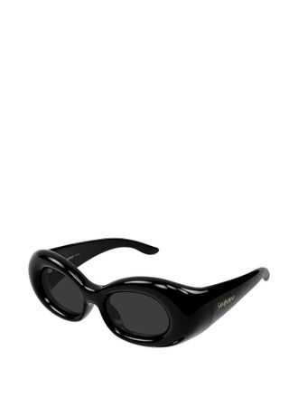 Saint Laurent Eyewear SL968 Oval Frame Sunglasses - Black