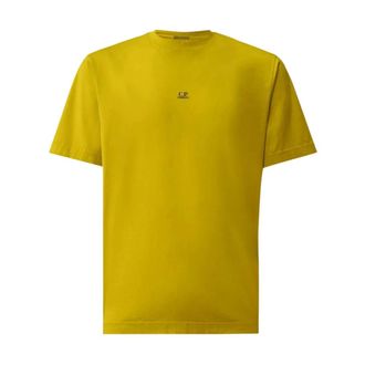 C.P. Company C.p. Company - T-shirt Manches Courtes Gasato - Homme - Tops - Jaune - Taille: M