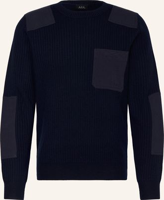 A.P.C. Pullover Mallarme blau