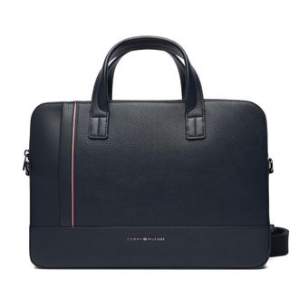 Tommy Hilfiger Laptoptasche Tommy Hilfiger Th Central Slim Computer Bag AM0AM13631 Dunkelblau