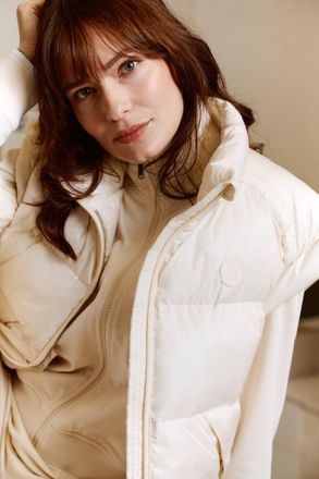 Jott Doudoune courte oversize sans manches Naturel Lyna - Taille XS