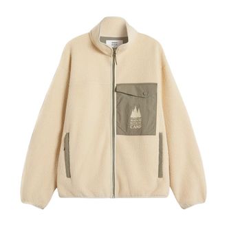 Maison Kitsun&eacute; Herren, Sport, Beige, LGr&ouml;&szlig;e