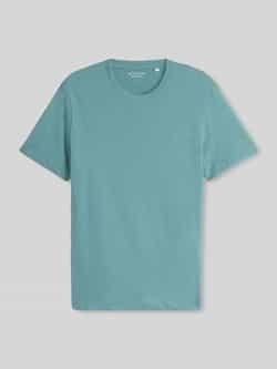 Tom Tailor Regular Fit T-Shirt aus reiner Baumwolle mit Logo-Stitching