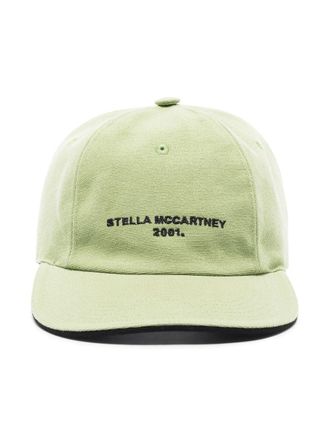 Stella McCartney casquette &agrave; logo brod&eacute; - Vert