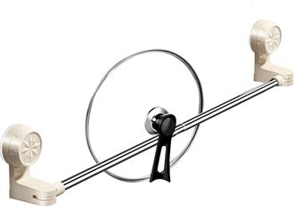 Generic Wandmontierter Saughandtuchständer - verstellbare Stange mit Edelstahlhalterung, abnehmbarer Aufhänger für Badezimmer Küche Schlafsaal | Keine Beschäd